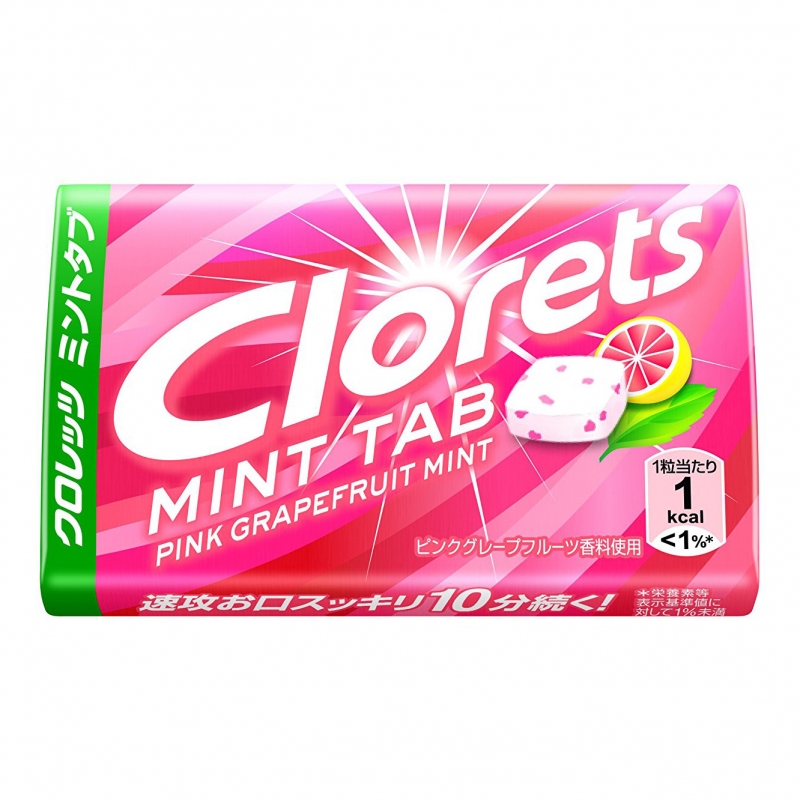 clorets 클로렛츠 민트 탭 핑크 자몽 민트 22.5g - ilbonimo